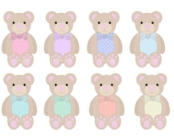 Unique teddy bear clip art related items | Etsy