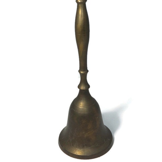 Vintage Brass Bell Dinner Bell with Brass Handle