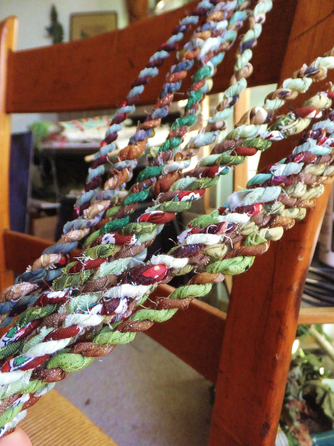 Brown & Green Rope Garland Christmas Tree Decoration Garland 6