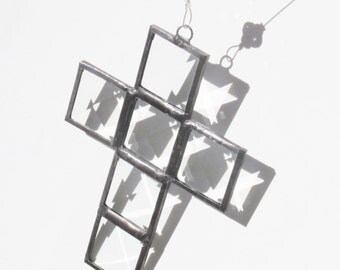 Stained glass cross | Etsy