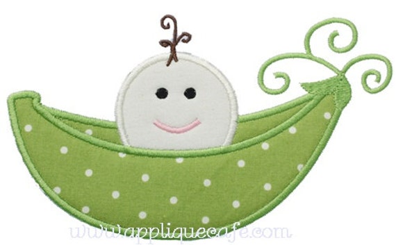 479 Sweet Pea Machine Embroidery Applique Design