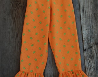 Girls ruffle pants | Etsy