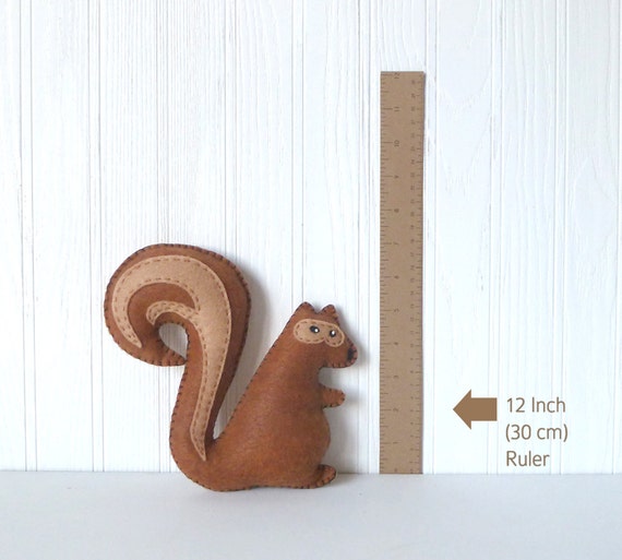 Squirrel Sewing Pattern Stuffed Squirrel Hand Sewing Pattern