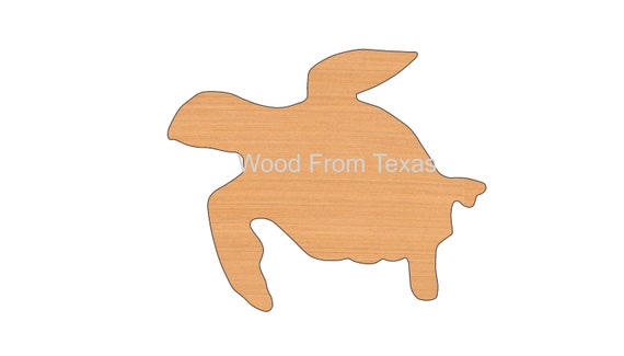 Items similar to Sea Turtle * Wood Cutout * Wooden Shapes * Ornaments ...
