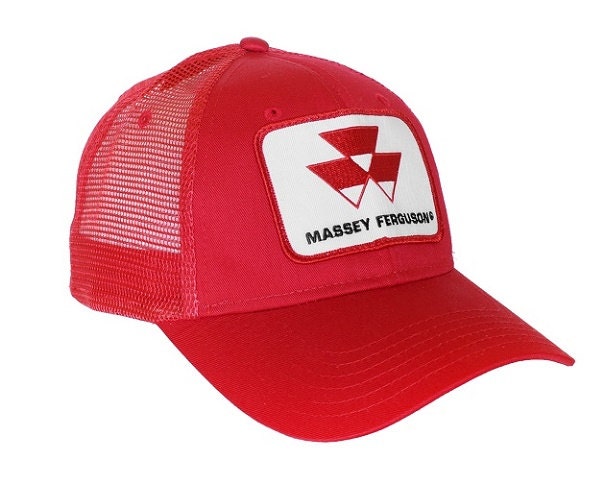 Massey Ferguson Tractor Logo Hat black with mesh back