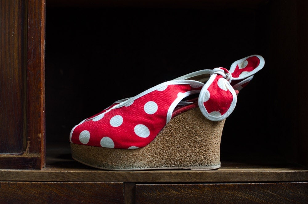 Rare Vintage Goody Two Shoes New York City Platforms / Wedges