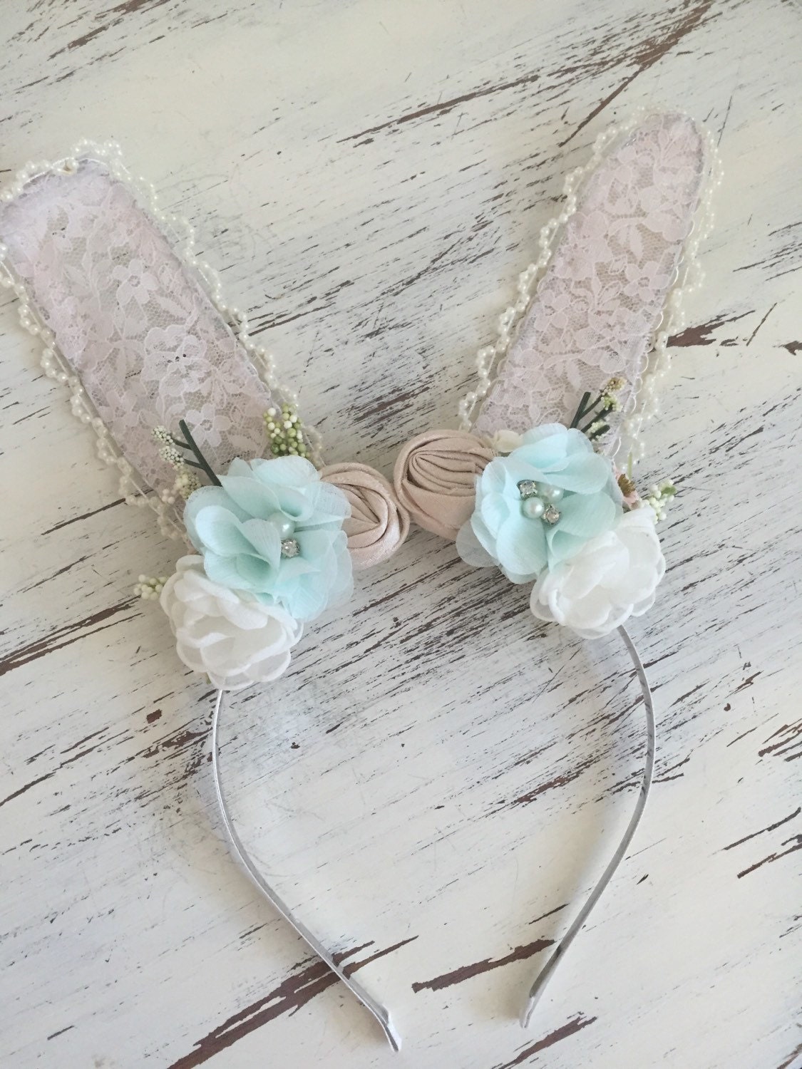 Bunny Ear Headband Lace Bunny Ear Headband Bunny Ears