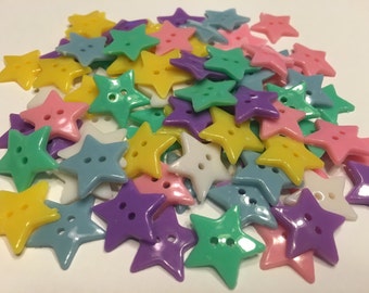 50 piece small to tiny Kelly green assorted acrylic button