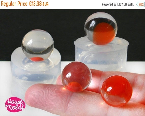 ON SALE 25% OFF 2 Spheres Clear Molds Molds for by HOUSEOFMOLDS