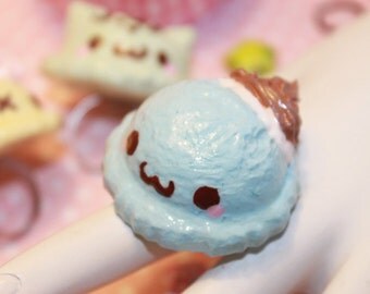 PREORDER-Kawaii cute chibi Ice Cream Narwhal by CutieCrazeCafe