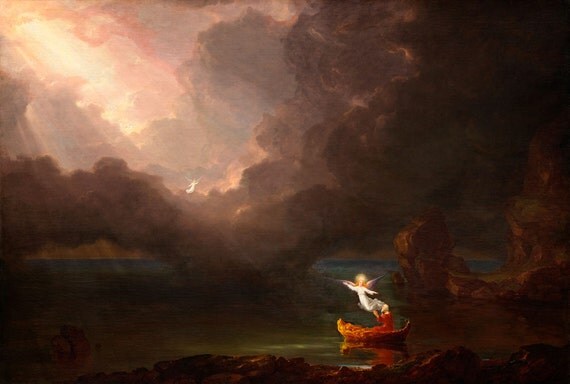 Thomas Cole : The Voyage of Life IV Old Age 1842 by Renfields