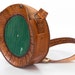 Green door bag-Hobbit inspired Bag End by ForgianticaLeather