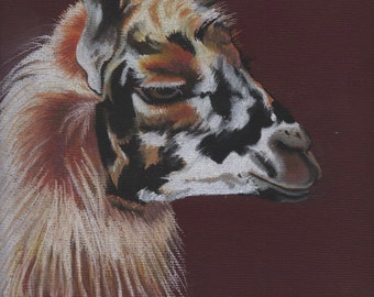Llama painting | Etsy