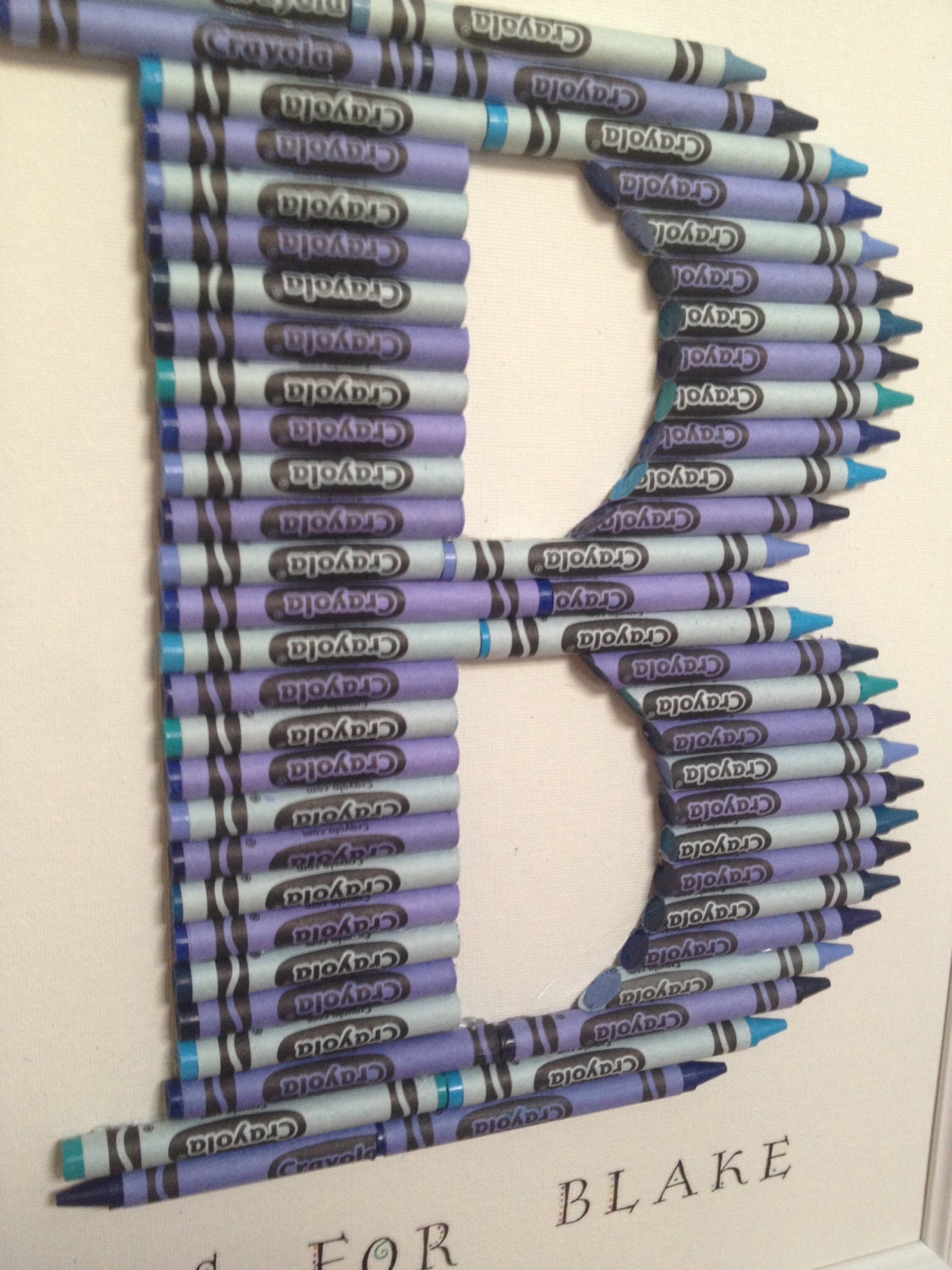 Custom Crayon Monogram Large
