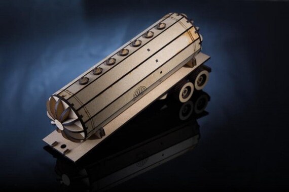 Truck Tanker Trailer DXF Digital Laser Cut by CBakerWoodWorking