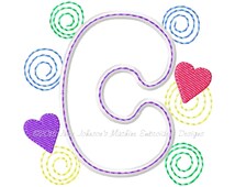 Popular items for swirly letters on Etsy