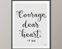 Unique courage dear heart related items | Etsy