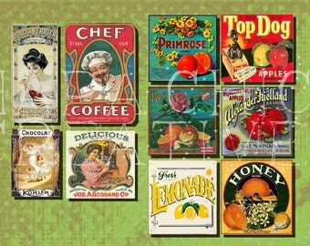 Vintage food label | Etsy