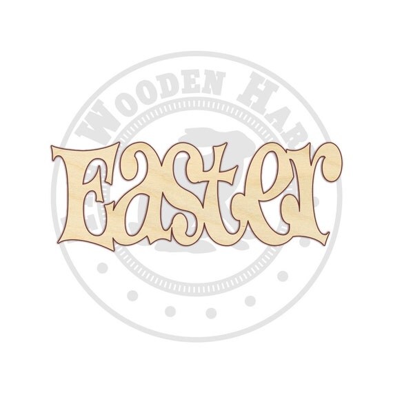 Easter Sign Easter Cutout 170285 Unfinished by TheWoodenHare