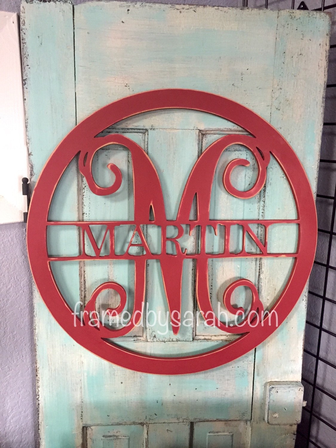 Large monogrammed name circle FINISHED