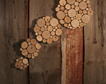 Rustic wood discs | Etsy