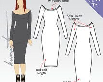 Unique long stretch dress related items | Etsy