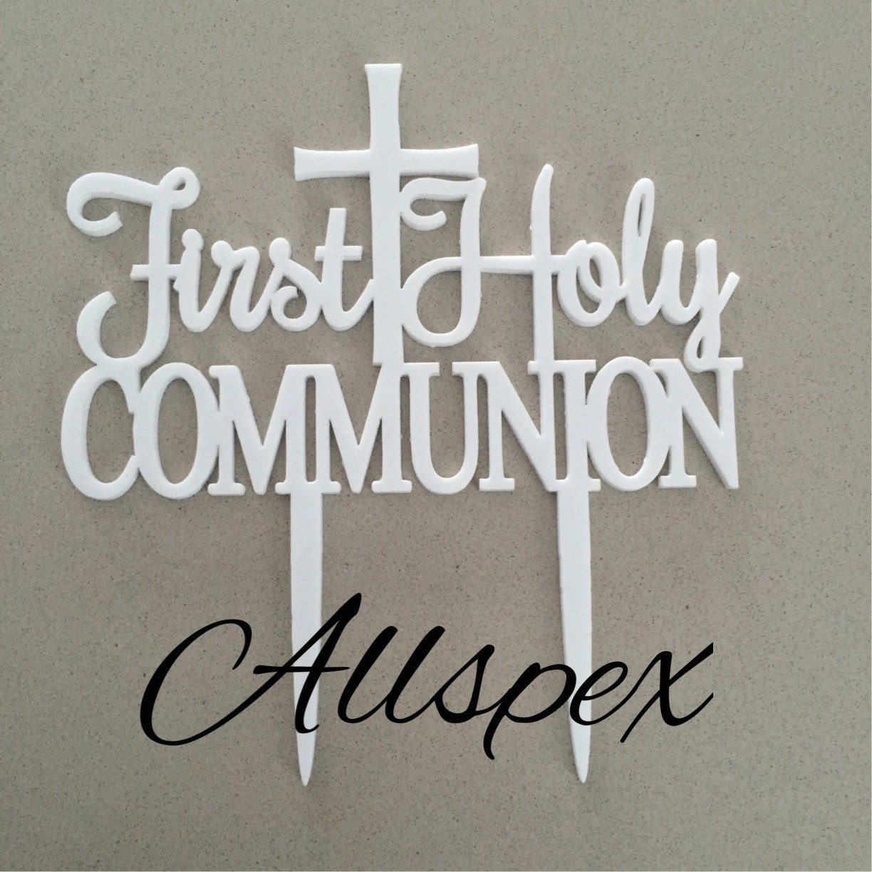First Holy Communion Cake Topper by Allspex on Etsy