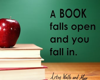 Reading wall decal | Etsy