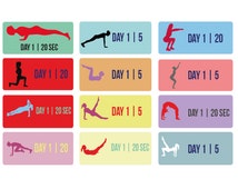 Popular items for workout stickers on Etsy