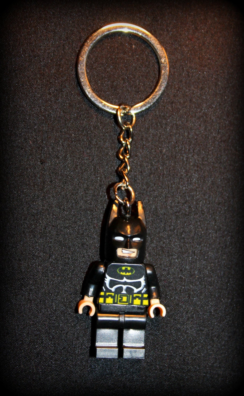 BATMAN Keychain Custom DC Superhero Minifigure. Lego