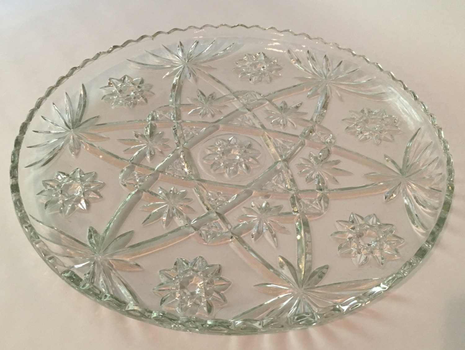 Vintage Glass Serving Tray – Haute Juice