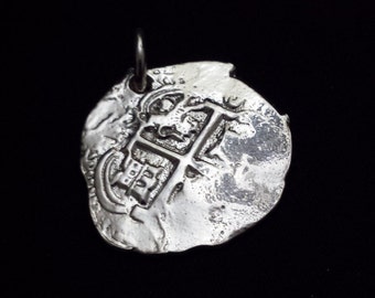 Silver doubloon | Etsy