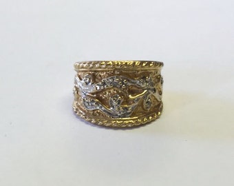 Gold ring vintage | Etsy
