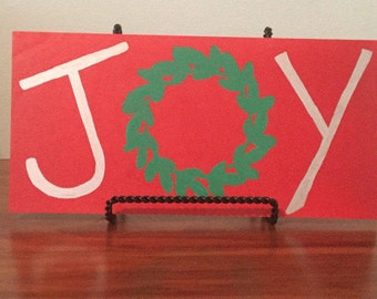 Joy christmas sign | Etsy
