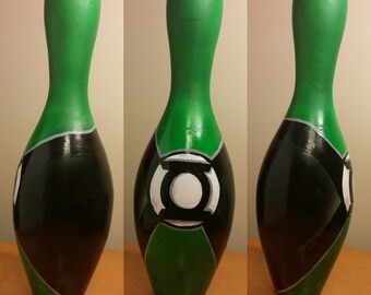 Unique painted bowling pin related items | Etsy