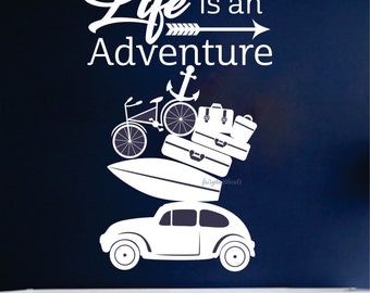 Life is an Adventure Wall Decal Adventure Awaits Wall Decal