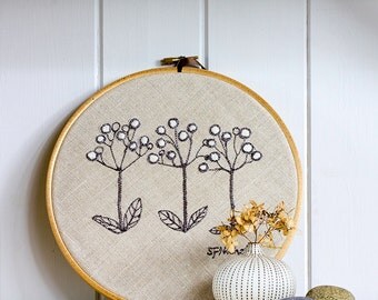 Botanical embroidery | Etsy