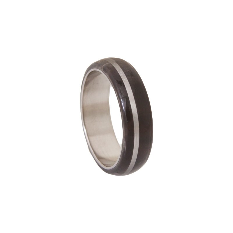 Titanium Black horn ring Buffalo Horn Ring black wedding