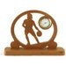 Basketball Desk Clock Handcrafted From Cherry Wood
