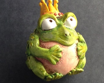 Polymer clay frog | Etsy