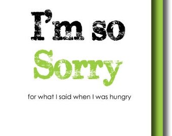 Items similar to Sorry - Bunny Poot -Notecard, apology card on Etsy