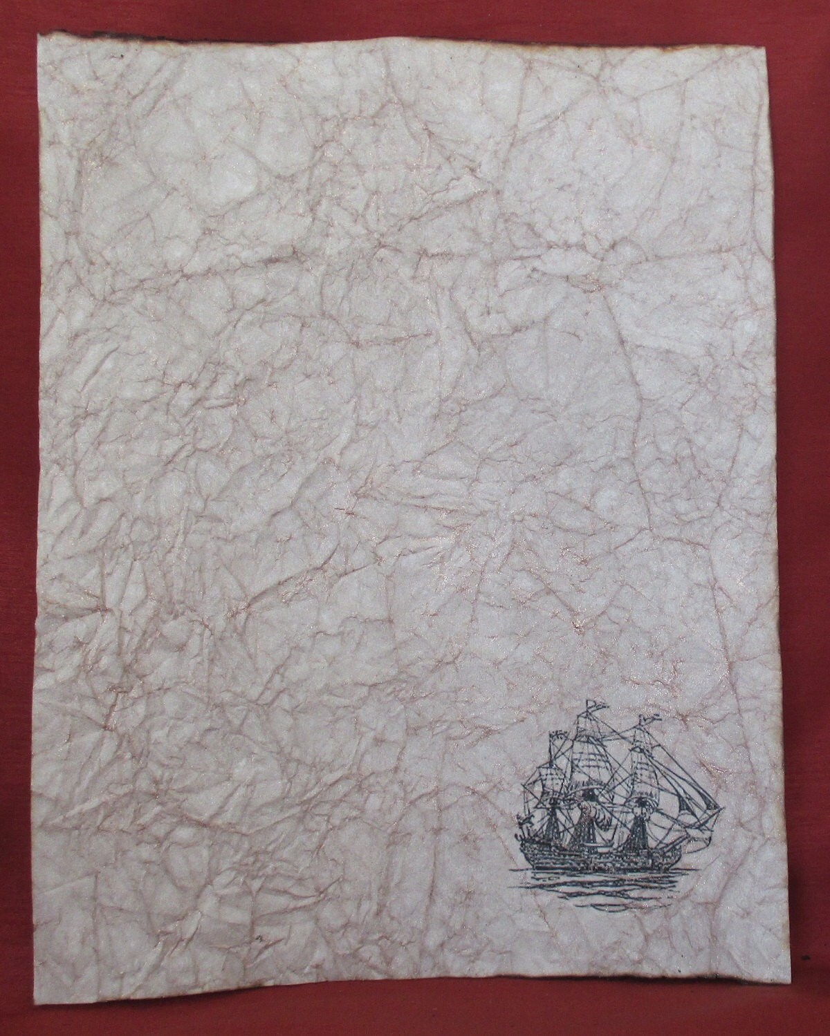 Pirate Ship Antiqued Paper 10 Sheets by QuestAdventures on Etsy