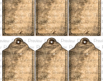 Steampunk gift tag | Etsy