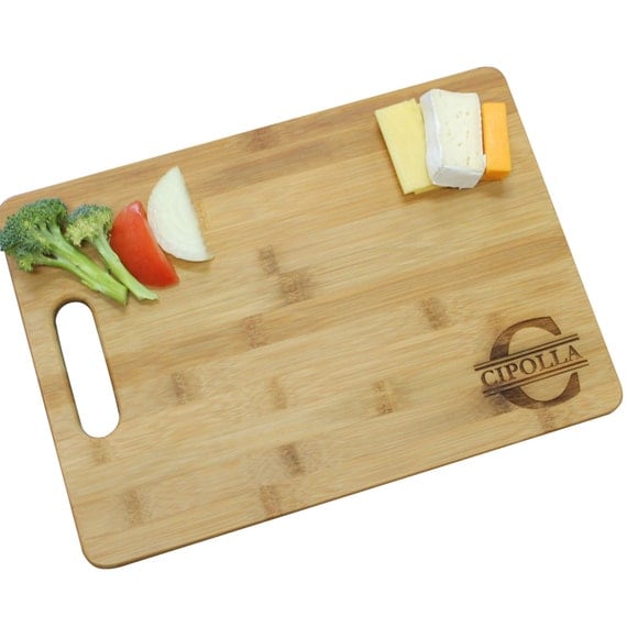 Wood Cutting Board Custom Cutting Board Personalized Bamboo