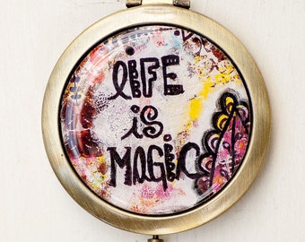 Compact Mirror Positive Affirmation Inspirational Gift