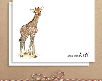 Giraffe thank you | Etsy