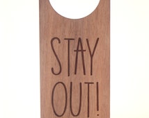 Unique funny door hanger related items | Etsy