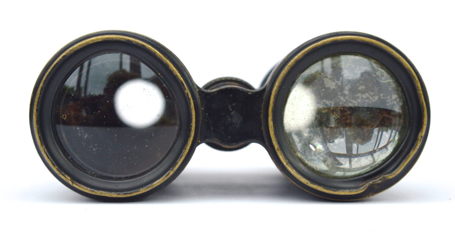 1800s Victorian Opera Glasses Vintage Field Binoculars French