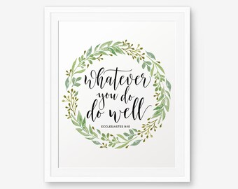 Whatever you do | Etsy