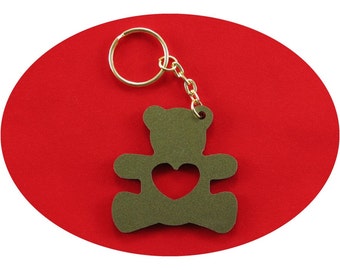 Teddy bear keychain | Etsy
